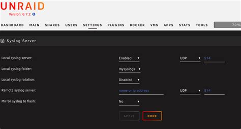 Help With Setting Up Local Syslog Server General Support Unraid