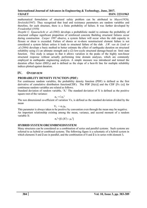 Structural Reliability Assessment With Stochastic Parameters Pdf Physics Science