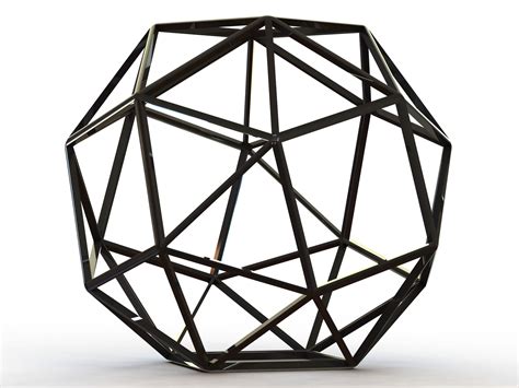 Wireframe Snub Cube 3d Model By Mranycad