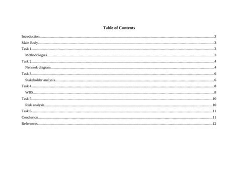 Project Management Methodologies And Analysis For Tfl