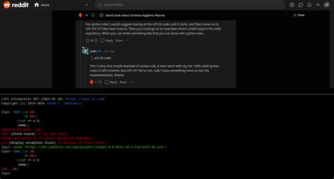 Scheme Repl Bookmarklet Rscheme