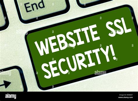 Word Writing Text Website Ssl Security Business Concept For Encrypted Link Between A Web Server