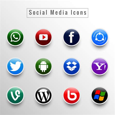 Icons For Social Networking Vector Illustration Design 249765 Vector Art At Vecteezy