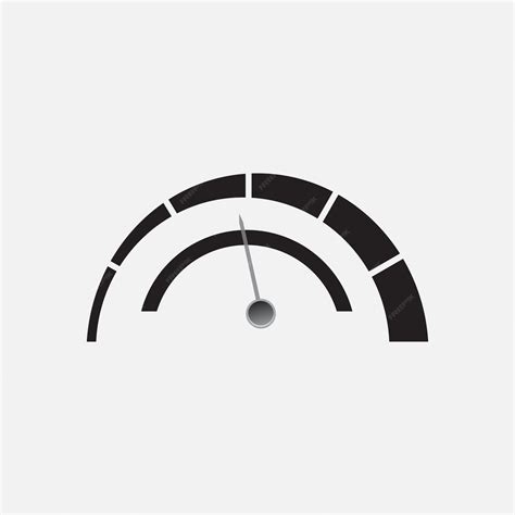 Premium Vector The Speedometer Tachometer And Speed Indicator Symbols