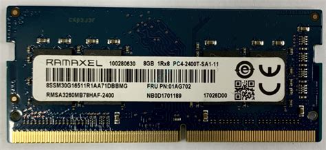 Оперативная память 8gb Ramaxel Rmsa3260mb78haf Ddr4 2400 Sodimm купить по цене 3 160 руб в