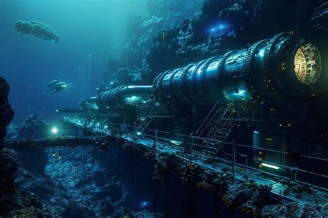Premium Photo Descend Into The Abyss And Discover A World Of Sci Generative Ai