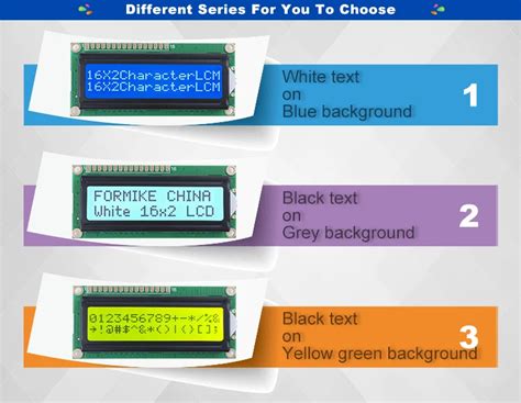 STN LCD Character 16x2 LCD Screen 2x16 1602 LCD Display FM Transmitter Instrument Application