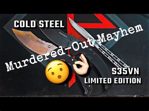 Limited Edition Blackout Mayhem From Cold Steel First Look And Review