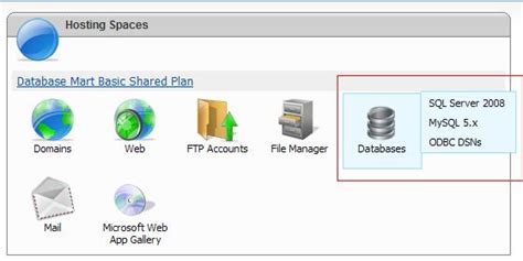 How To Create Sql Server 20082005 Database In Websitepanel Control