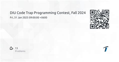 Diu Code Trap Programming Contest Fall 2024 Toph