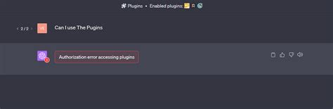 Authorization Error Accessing Plugins In ChatGPT Plus Plugins