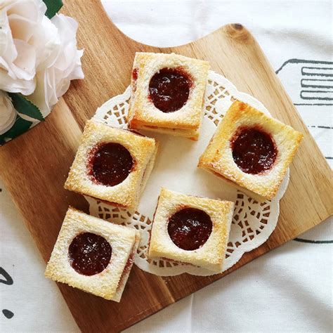 식빵요리 딸기쨈식빵쿠키아이간식 만들기