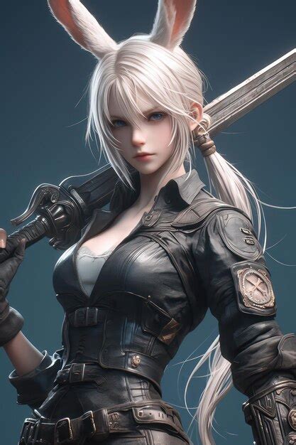 Premium Photo Fantasy Female Warrior Anime Character