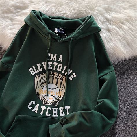 Shinee11 เสื้อแจ็กเก็ตเบสบอล แขนยาว มีฮู้ด ทรงหลวม พิมพ์ลาย สไตล์ฮิปฮอป อเมริกัน โอเวอร์ไซซ์