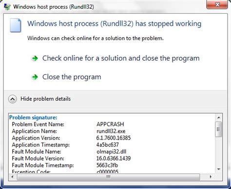 Solved Outlook Profile Error Experts Exchange