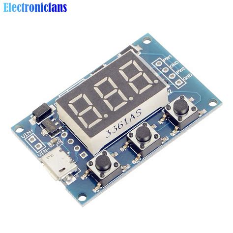 2 Channel Dual Way Independent PWM Generator Digital LED Duty Cycle Pulse Frequency Board Module