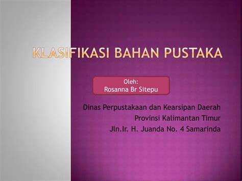 Library Of Congress Clasification Lcc Perpustakaan Ppt