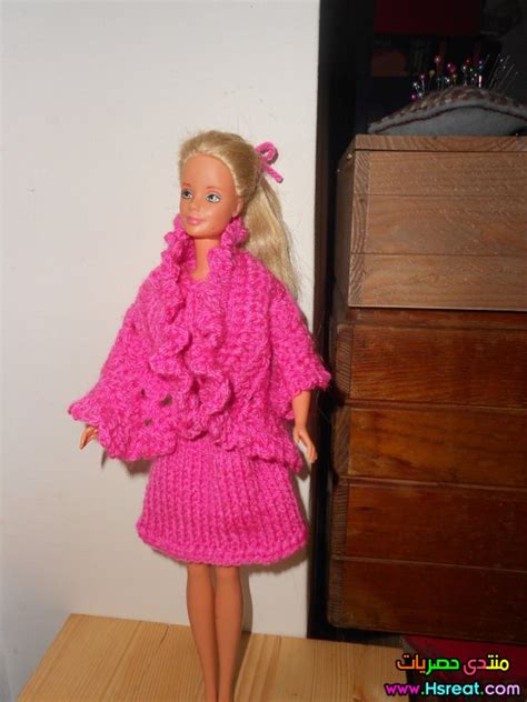 فساتين اطفال كروشيه باللون الفوشيا شتوية احدث واجدد ملابس اطفال