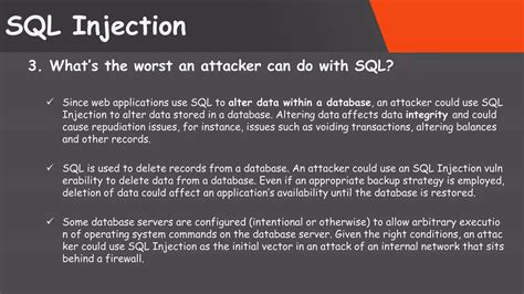 Deep Understanding On Cross Site Scripting And Sql Injection Ppt Free Download