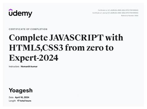 Html5 Css3 Javascript Udemy Yoagesh S