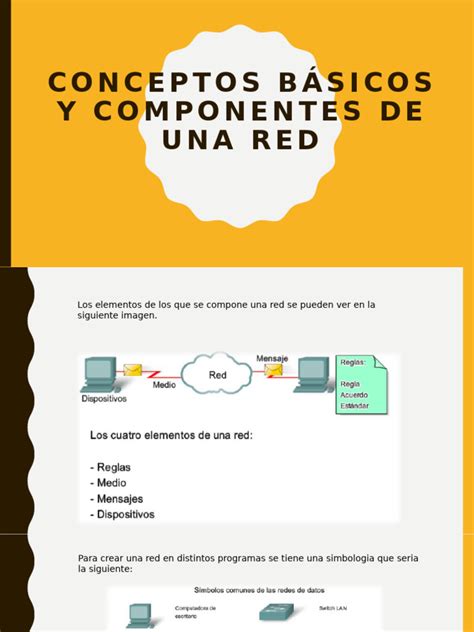 Conceptos Básicos Y Componentes De Una Red Pdf