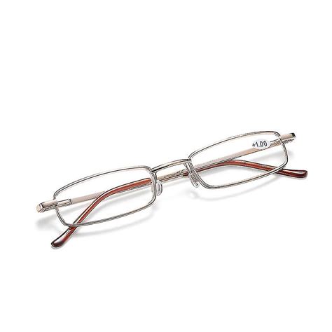 Compact Reading Glasses With Aluminum Tube Case Men Women Spring Hinge