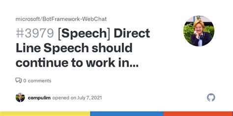 Speech Direct Line Speech Should Continue To Work In Environments Without Web Audio · Issue