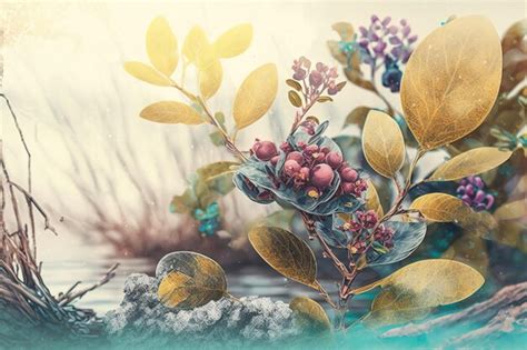 Premium Photo Landscape On The Background In A Traditional Minimalist Style