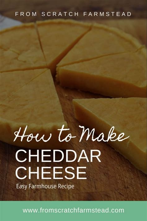 Easy Farmhouse Cheddar Hard Cheese Recipe Farmhouse Cheese Recipe