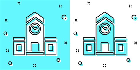 녹색과 흰색 배경에 격리 된 검은 줄 기차역 아이콘 임의동적 모양 벡터 가능성에 대한 스톡 벡터 아트 및 기타 이미지 가능성 건축 건축하기 Istock