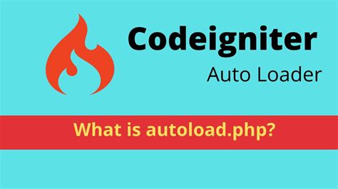 Auto Loader Autoloadphp Codeigniter 3 Tutorial Youtube