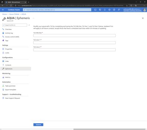 Azure Orbital Yer İstasyonu Uzay Aracı Tlesini Güncelleştirme