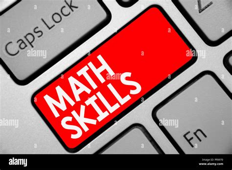 Word Writing Text Math Skills Business Concept For Starting To Learn