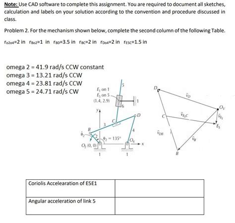 Solved Note Use CAD Software To Complete This Assignment Chegg