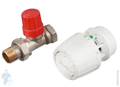 Комплект термостатический Danfoss 1 2 клапан прямой Rtr N термоголовка Rtr 7091 блистер