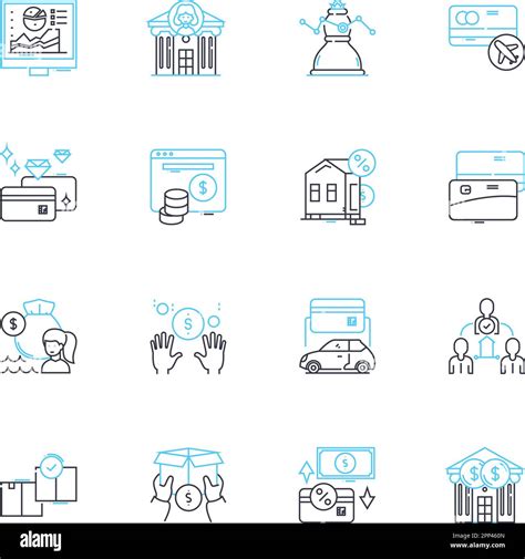 Performance Evaluation Linear Icons Set Assessment Review Appraisal