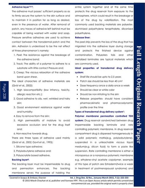 Approaches And Evaluation Of Transdermal Drug Delivery System Pdf