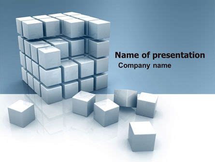 Pptstar Com Powerpoint Template Cube Cube Presentation Template Powerpoint