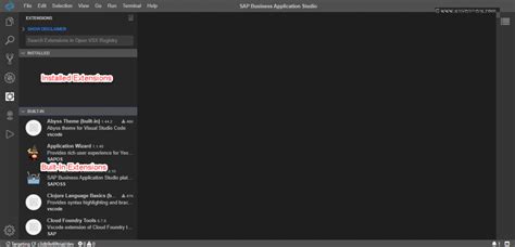 Extensions In SAP Business Application Studio
