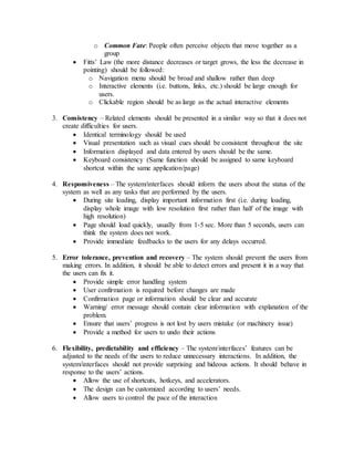 Usability Guideline DOCX Operating Systems Computer Software And Applications