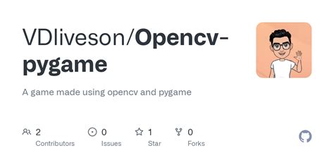 GitHub VDliveson Opencv Pygame A Game Made Using Opencv And Pygame