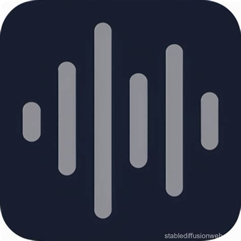 Voice Generation App Logo Stable Diffusion Online