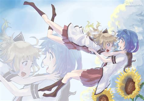 Oomuro Sakurako And Furutani Himawari Yuru Yuri Drawn By Natsume Kintoki Danbooru