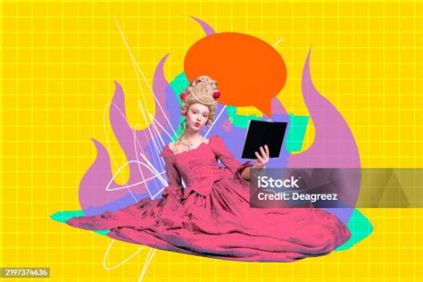 현대 포스터 트렌드 아트 콜라주 진지한 소녀 백작 부인 읽기 책 소설 문학 책벌레 취미 고대 성 연구 16 17 살에 대한 스톡 사진 및 기타 이미지 Istock