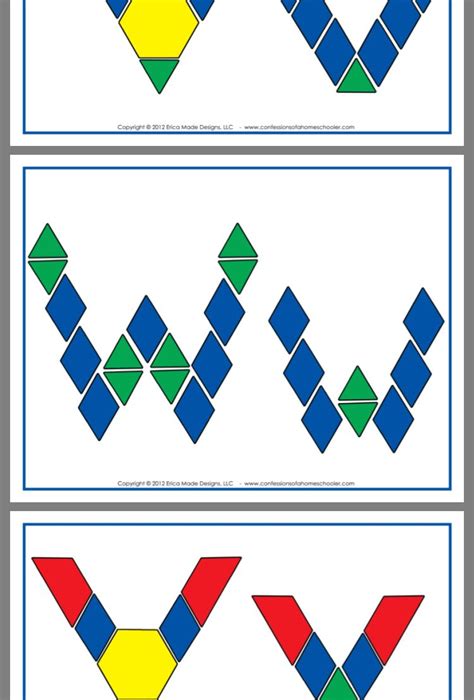 Printable Pattern Block Templates