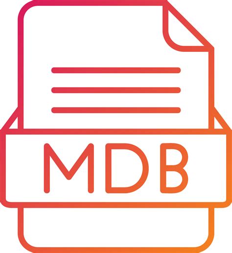MDB File Format Icon 29148711 Vector Art At Vecteezy