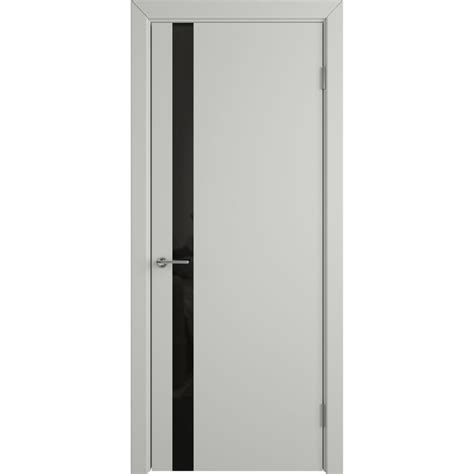 Дверное полотно VFD Niuta Ett Cotton Black Gloss серое экошпон 700х2000 ...