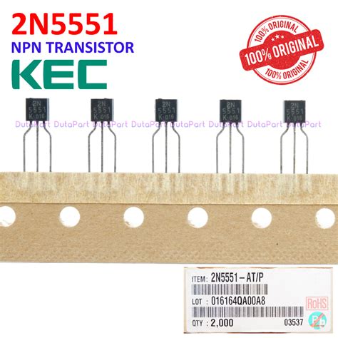 Jual 2n5551 Original Kec Korea Npn Transistor 2n 5551 To 92 Shopee