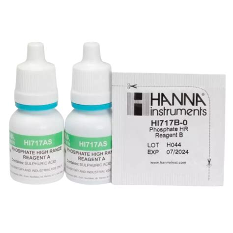 Phosphate High Range Checker® Reagents 40 Tests Hi717 25 T2 Tech
