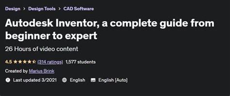 Autodesk Inventor A Complete Guide From Beginner To Expert Nulled